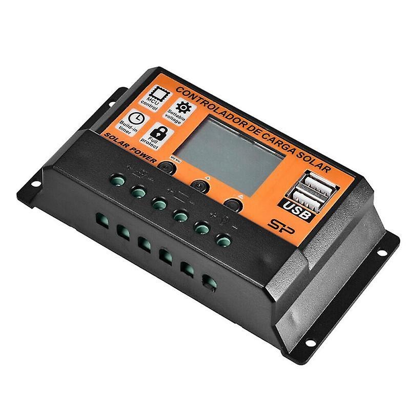 Controlador de Carga Solar - com dupla porta USB Mppt/pwm 100A / 50V - Oservidor.pt
