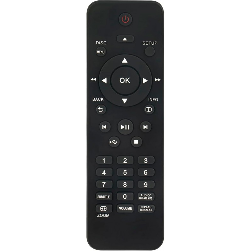 Controlo Remoto de Substituição para Philips DVP3360 DVP3350 DVP3380 ...