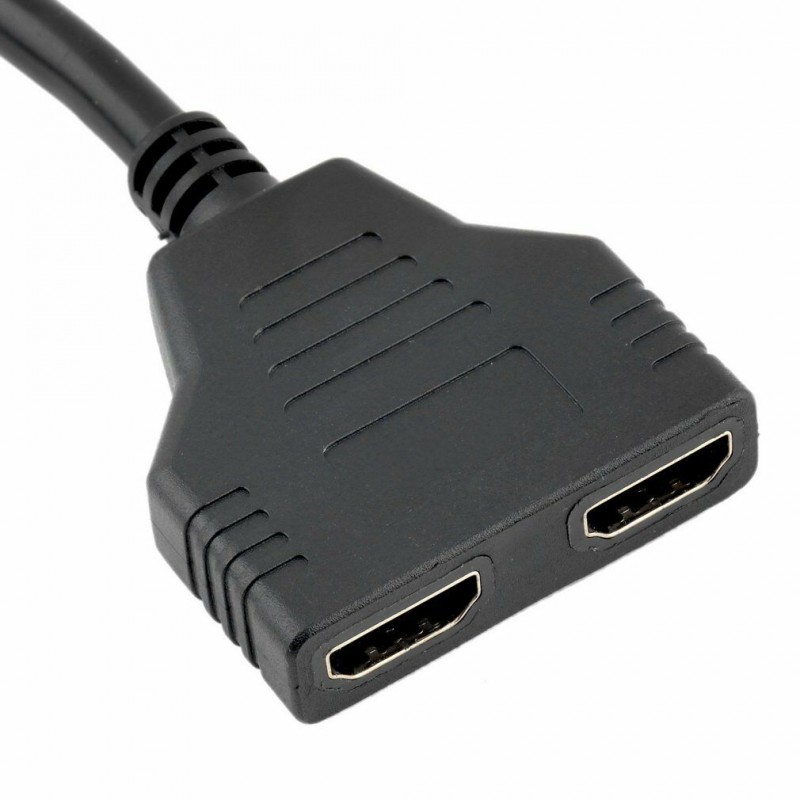 Conector HDMI Macho para 2 saídas HDMI Fêmea - Oservidor.pt